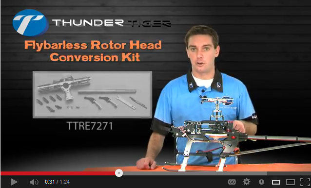 Nick Maxwell, Thunder Tiger, Raptor E550S,Flybarless Rotor Head ...