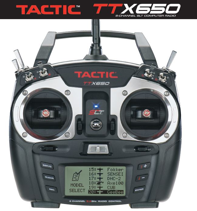 Tactic® TTX650 Transmitter Just $99.99 with Purchase of Select Flyzone ...