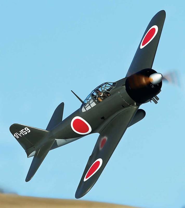 Top Flite's ZERO A6M Giant Gasonline ARF in Action